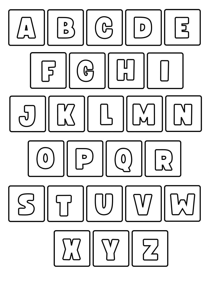 Alphabet Coloring Sheets (Free & Printable) | Kokoprint.com