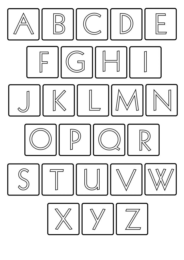 Alphabet Coloring Sheets (Free & Printable) | Kokoprint.com