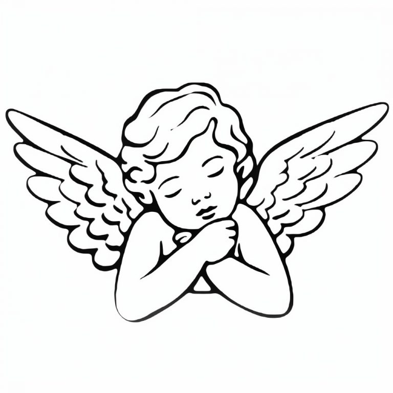 Angel Color Sheets (Free + Printable)