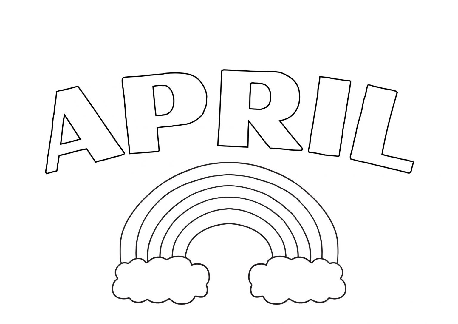 April Color Sheets (Free & Printable)