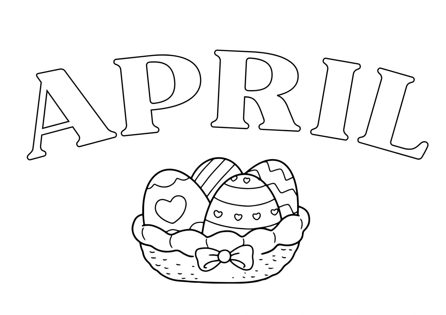 April Color Sheets (Free & Printable)