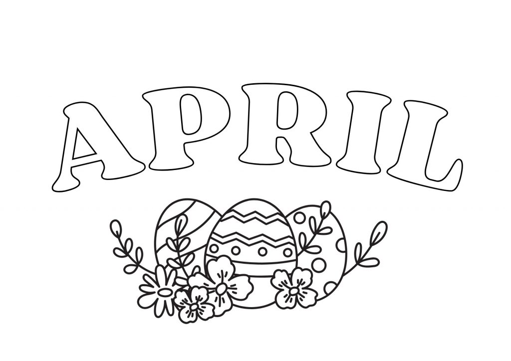 April Color Sheets (Free & Printable)