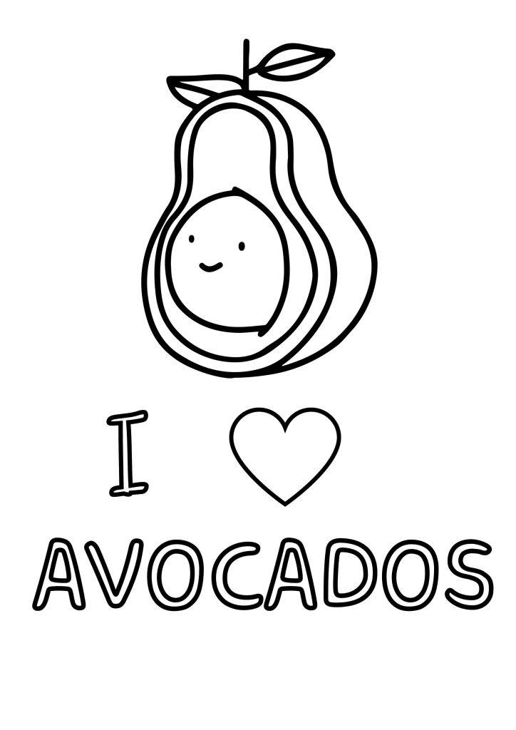 Avocado Color Sheet (Free + Printable) | Kokoprint.com