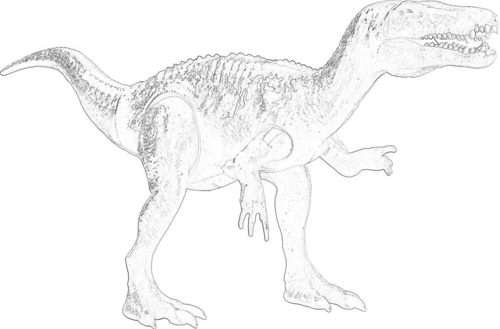 Baryonyx Color Sheet (Free and Printable)