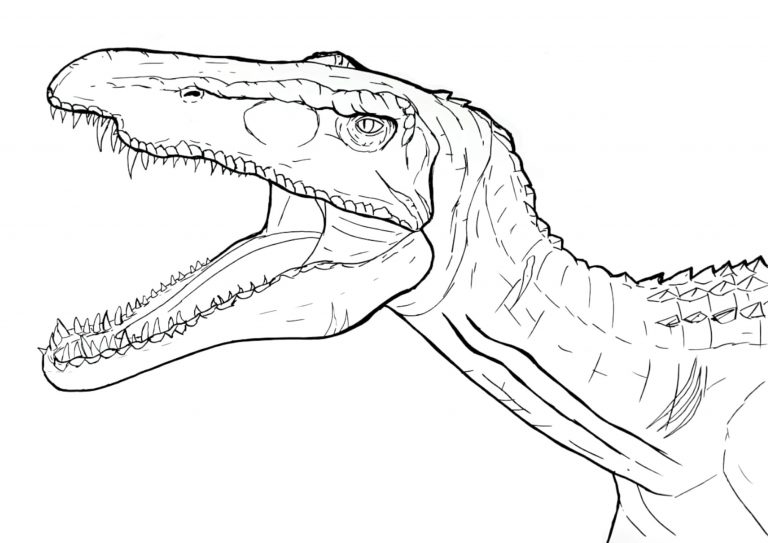 Baryonyx Color Sheet (Free and Printable)