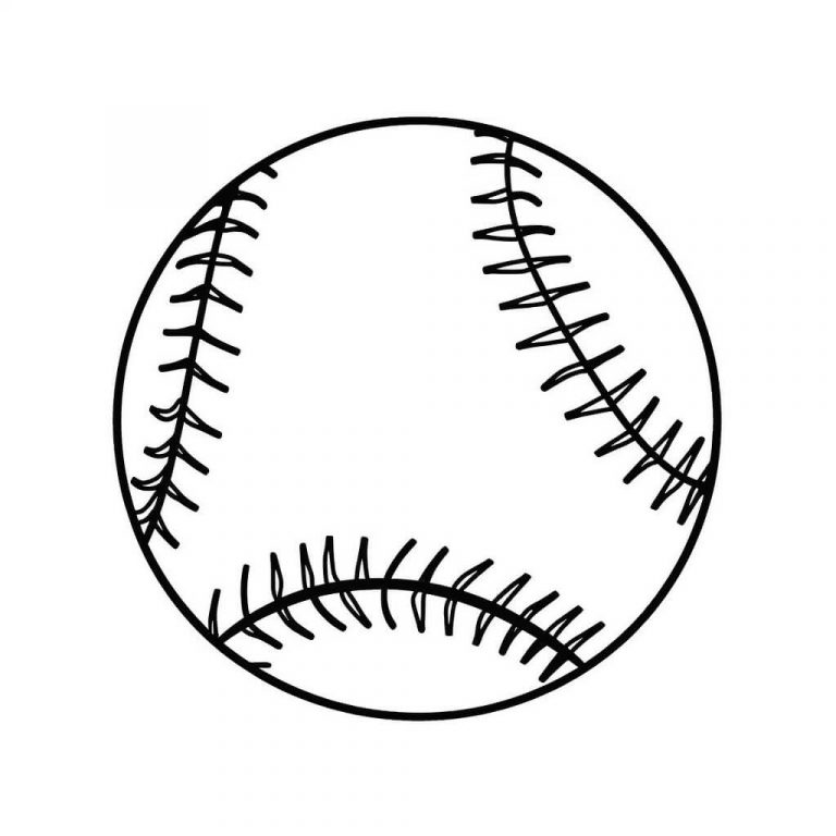 Baseball Color Sheet (Free & Printable) | Kokoprint.com