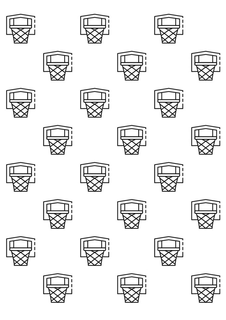 Basketball Color Sheet (Free & Printable)