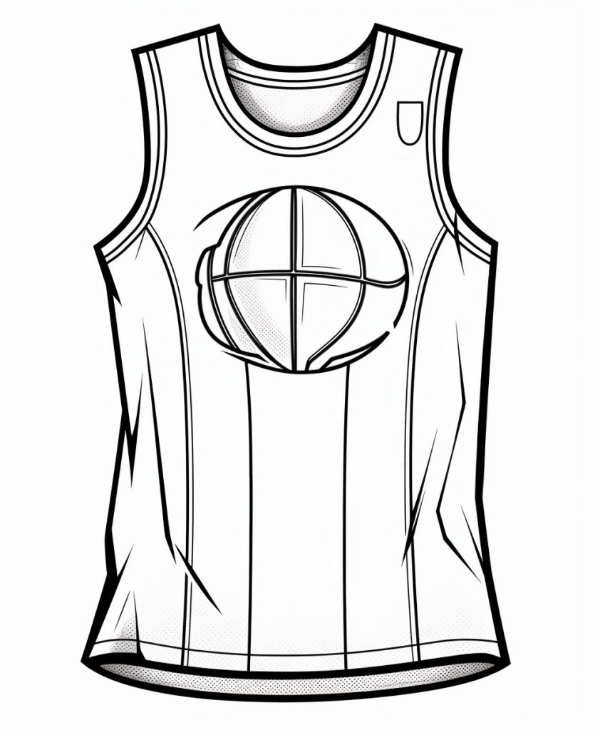 Basketball Color Sheet (Free & Printable)