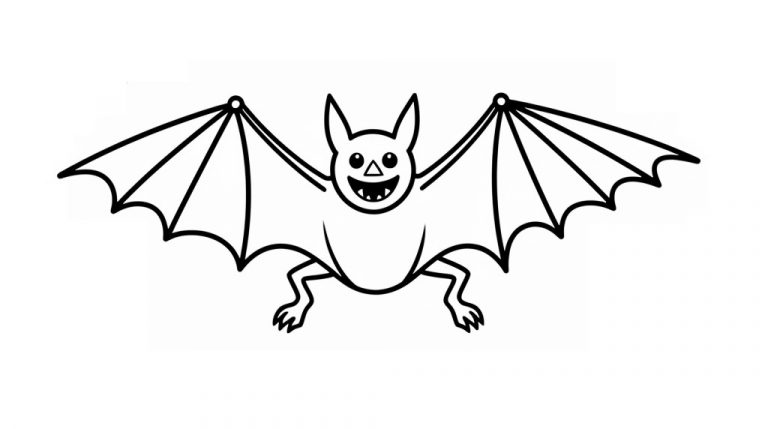 Bat coloring sheets (free & printable)