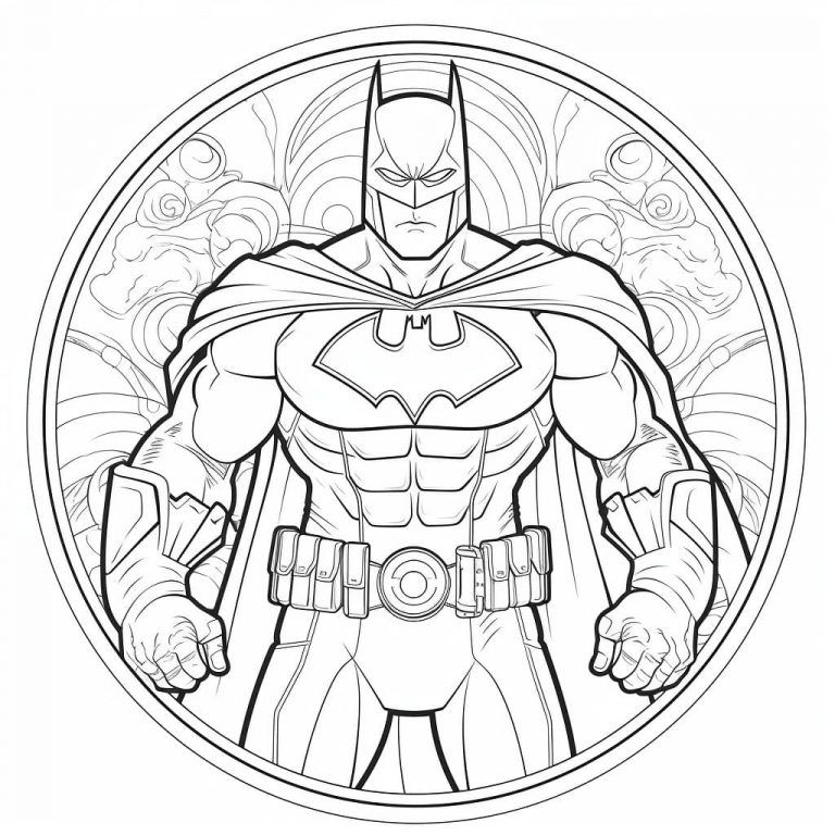 Batman Color Sheet (Free + Printable)