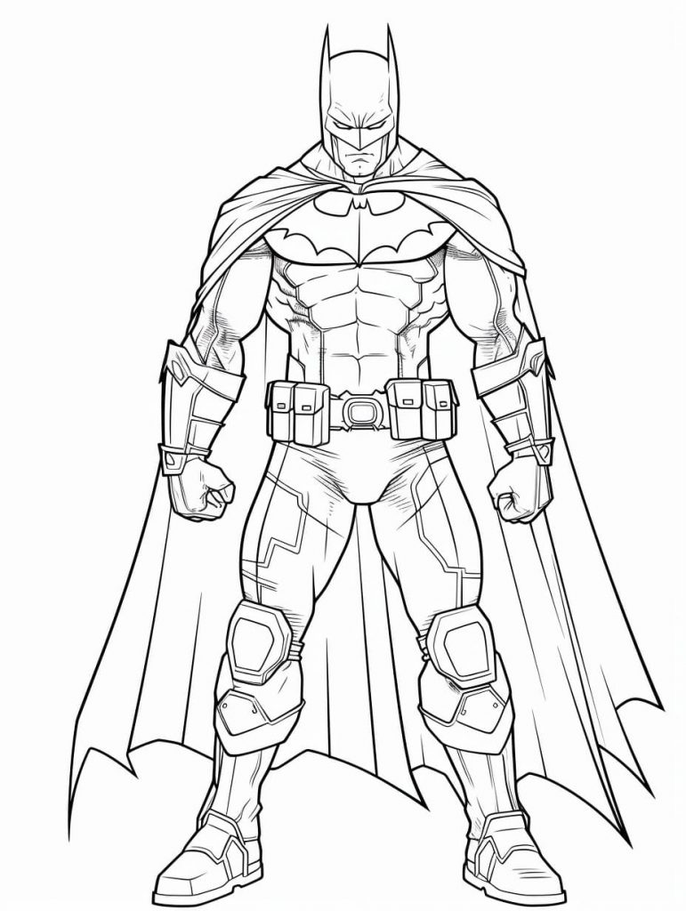 Batman Color Sheet (Free + Printable)