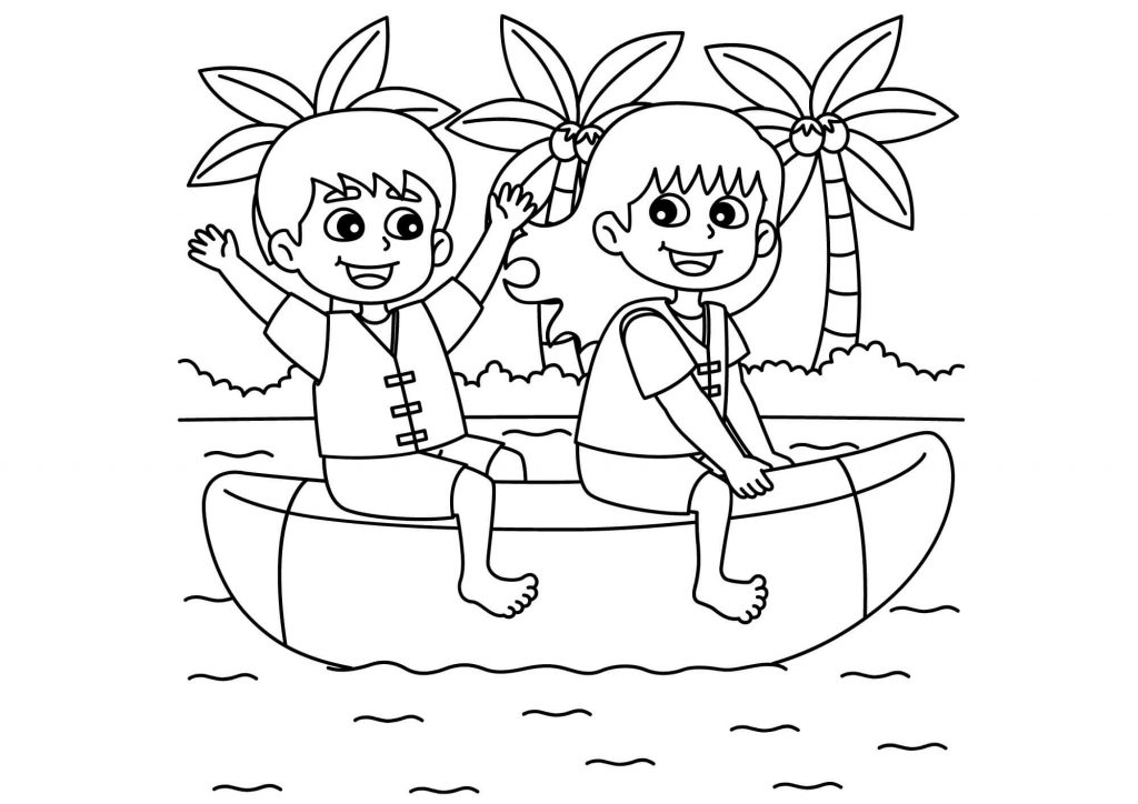 Beach Color Sheets (Free + Printable) | Kokoprint.com