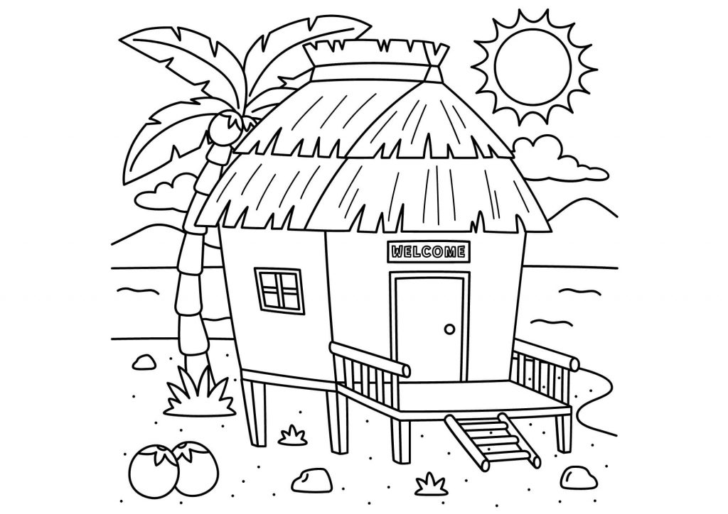 Beach Color Sheets (Free + Printable) | Kokoprint.com