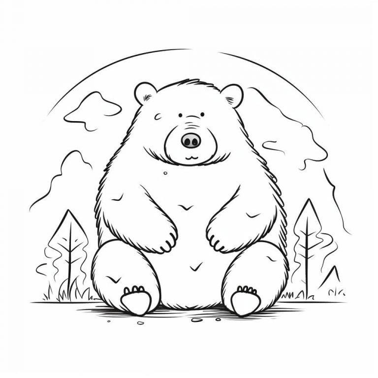 Bear Coloring Sheets (Free & Printable)