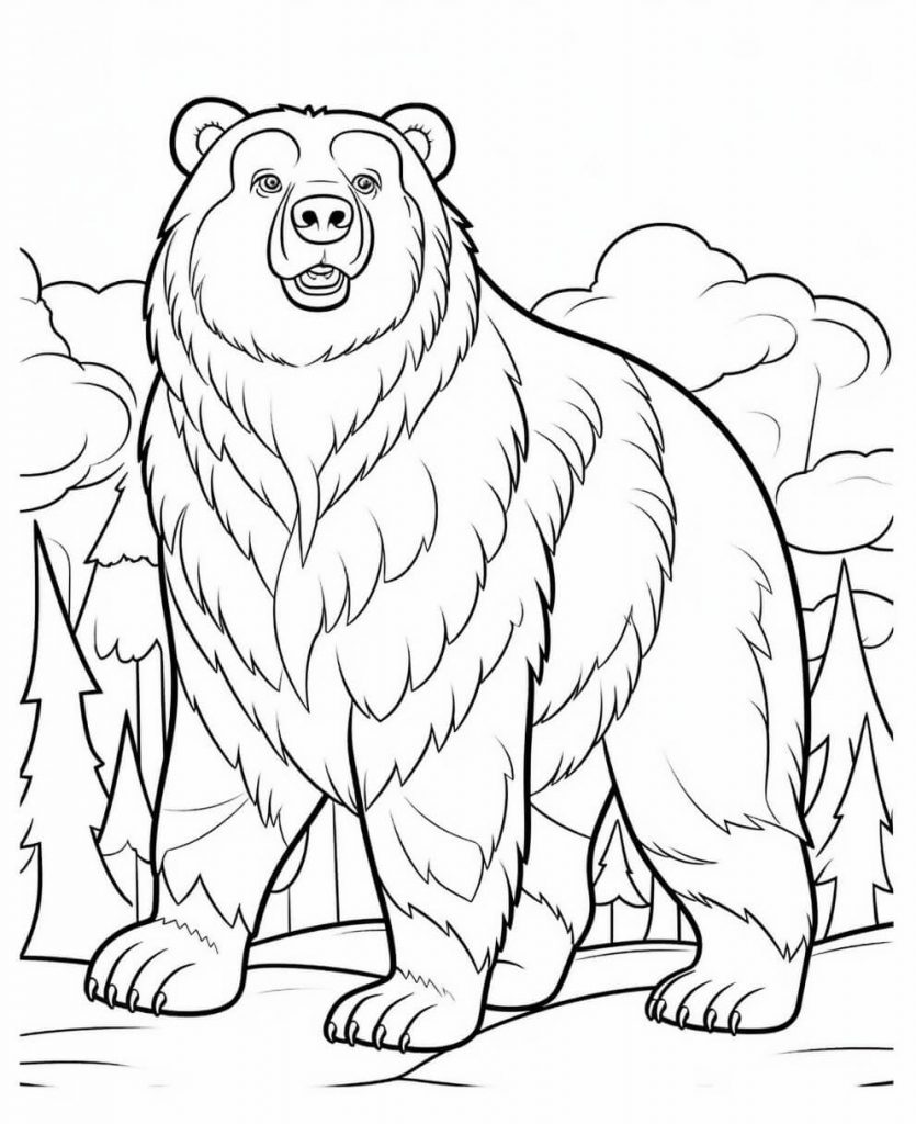 Oso | Dibujos para imprimir y colorear (gratis) - Kokoprint.com