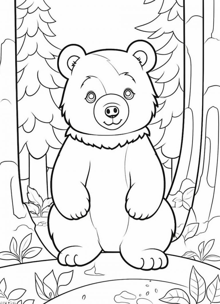 Bear Coloring Sheets (Free & Printable)