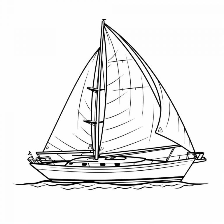 Boat Color Sheet (Free + Printable)