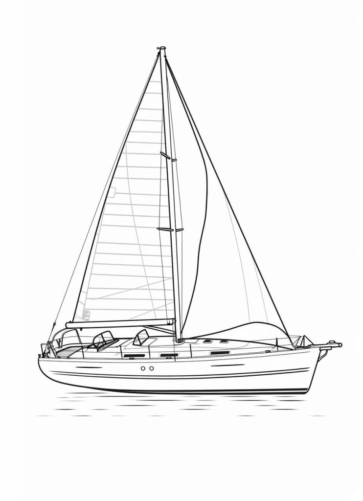 Boat Color Sheet (Free + Printable)