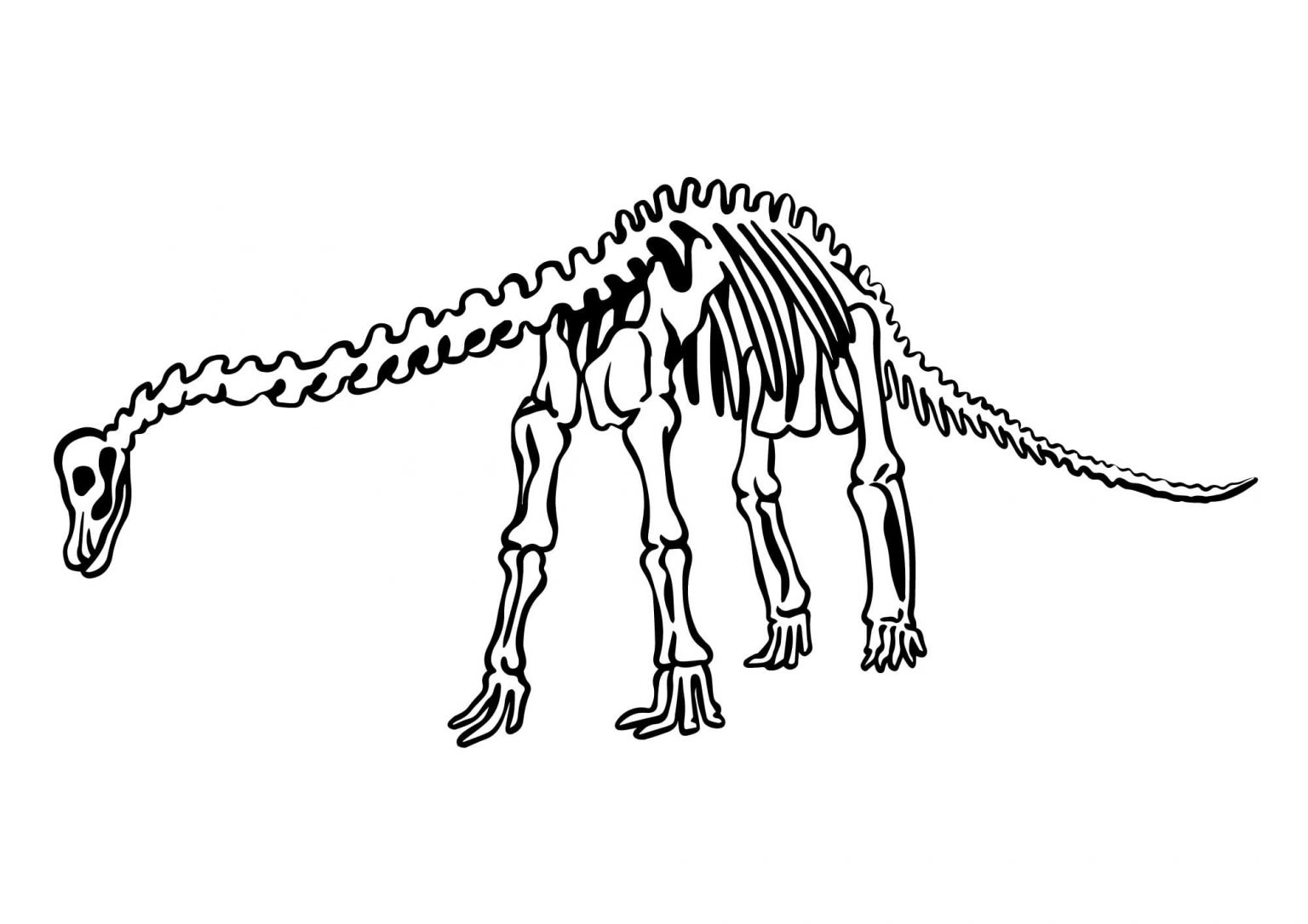 Brontosaurus pictures to color (Free + Printable)