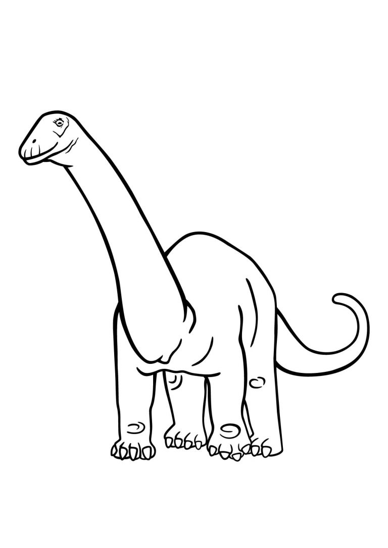 Brontosaurus pictures to color (Free + Printable)