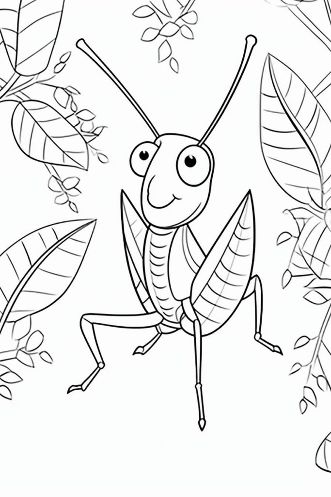 Bugs pictures to color (free & printable)