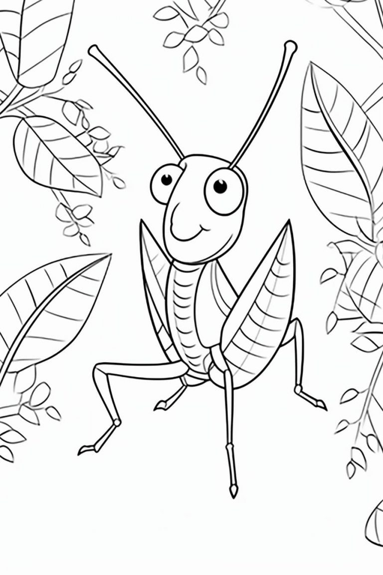 Bugs pictures to color (free & printable)