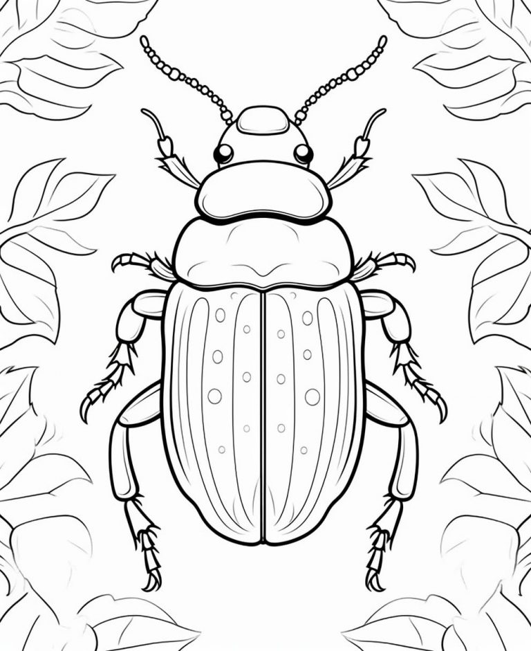 Bugs pictures to color (free & printable)