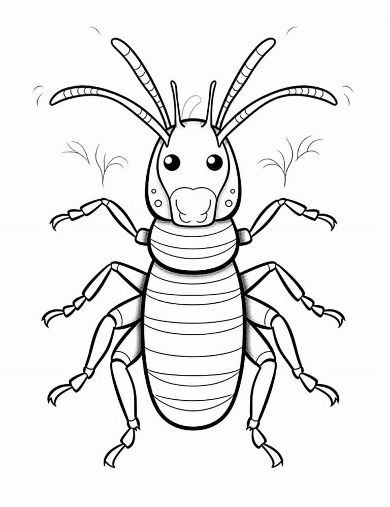 Bugs pictures to color (free & printable)
