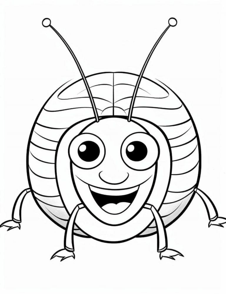 Bugs pictures to color (free & printable)