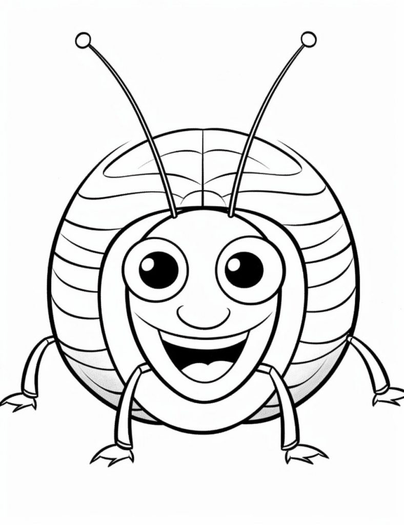 Bugs pictures to color (free & printable)