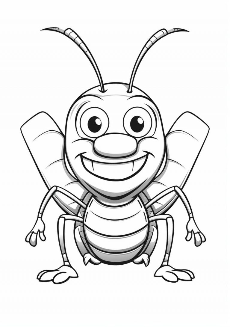 Bugs pictures to color (free & printable)