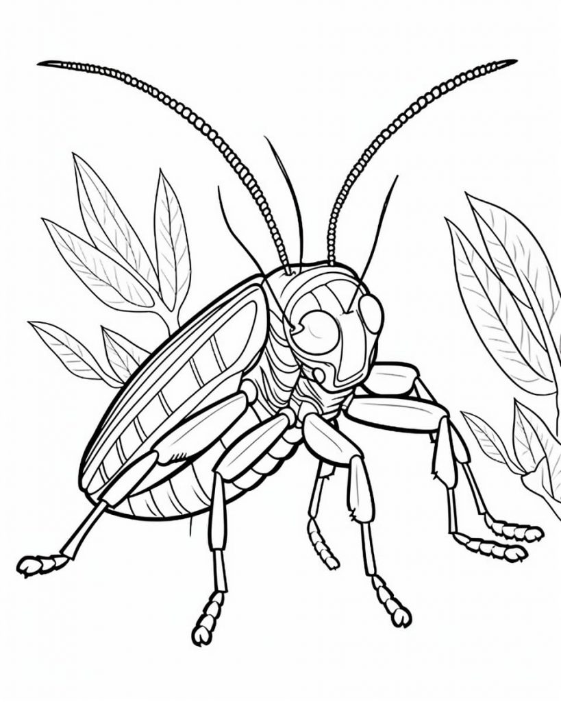 Bugs pictures to color (free & printable)