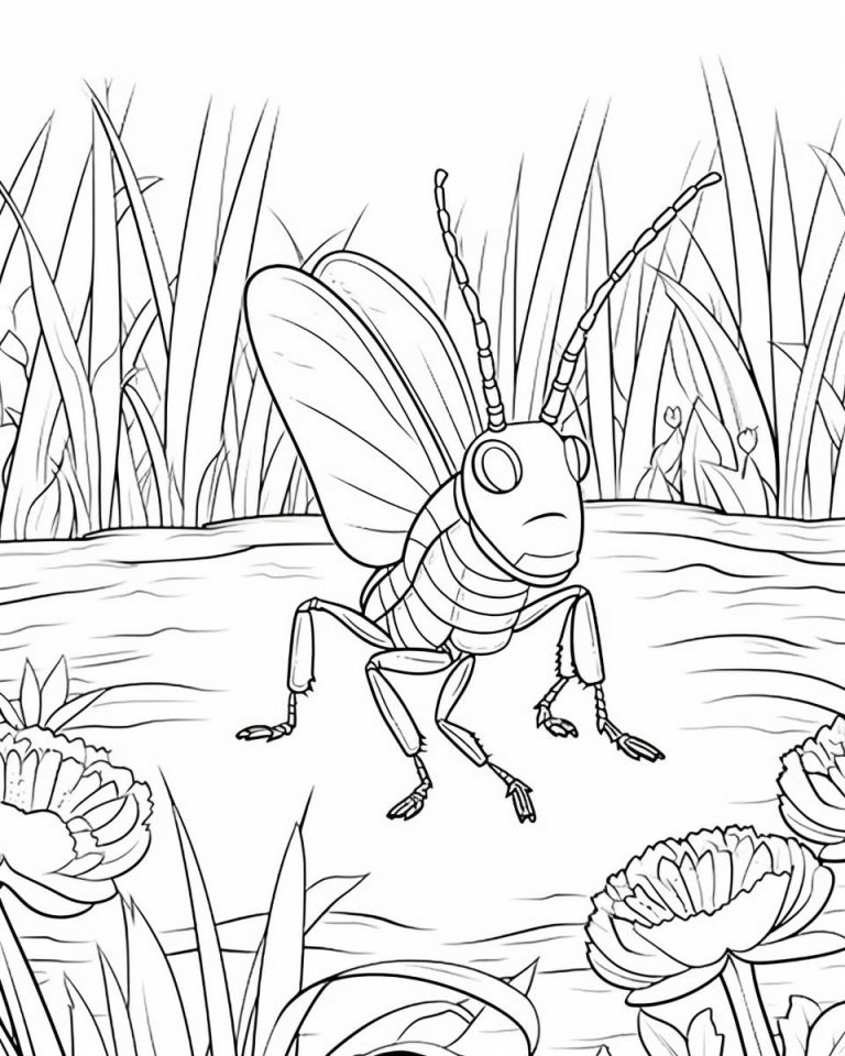 Bugs pictures to color (free & printable)