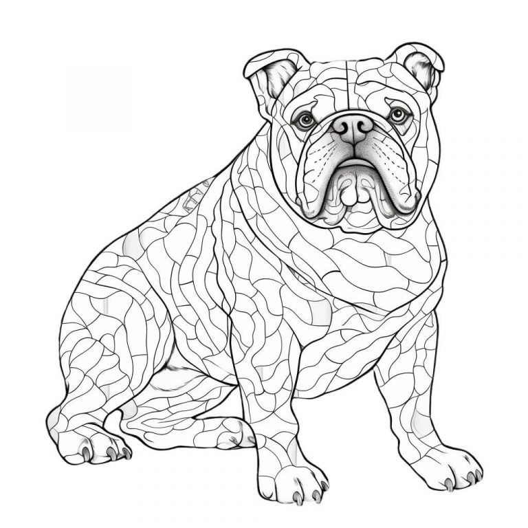 Bulldog Coloring Sheets (Free & Printable)