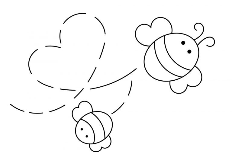 Bumble Bee Coloring Sheets (Free & Printable) | Kokoprint.com