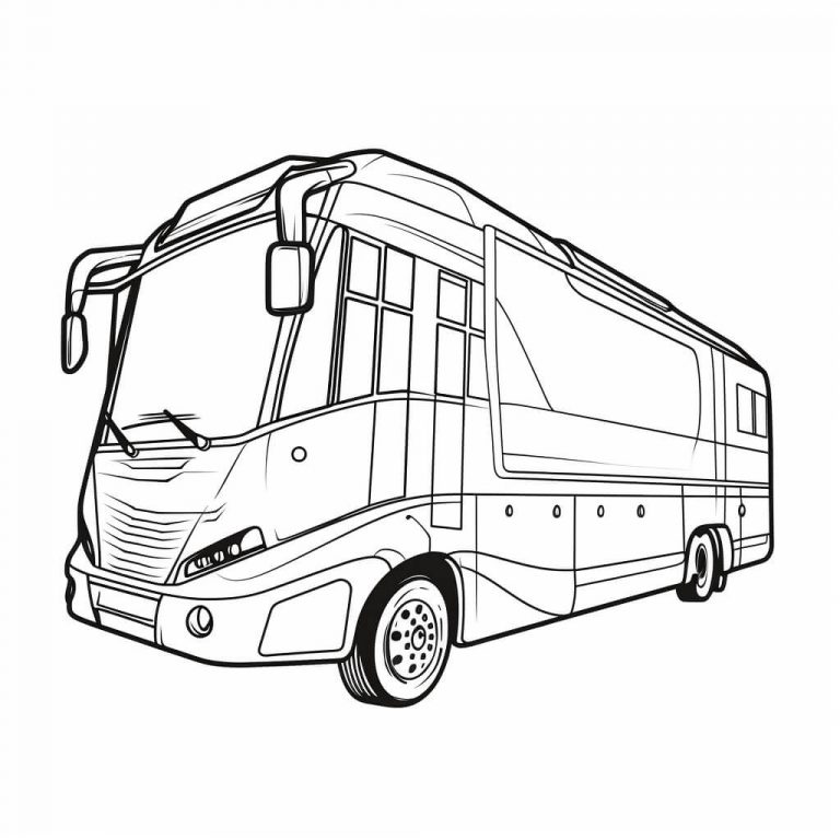 Bus Color Sheet (Free + Printable)