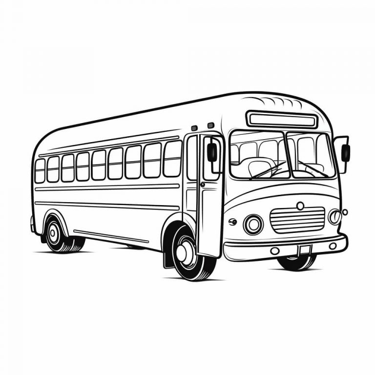 Bus Color Sheet (Free + Printable)