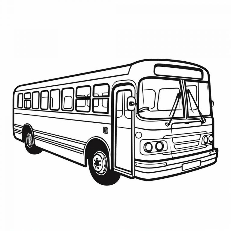 Bus Color Sheet (Free + Printable)