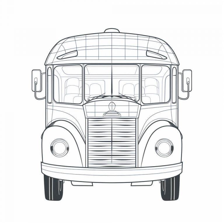 Bus Color Sheet (Free + Printable)