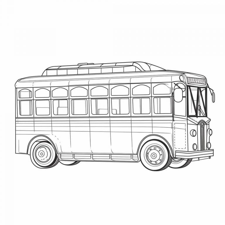 Bus Color Sheet (Free + Printable)