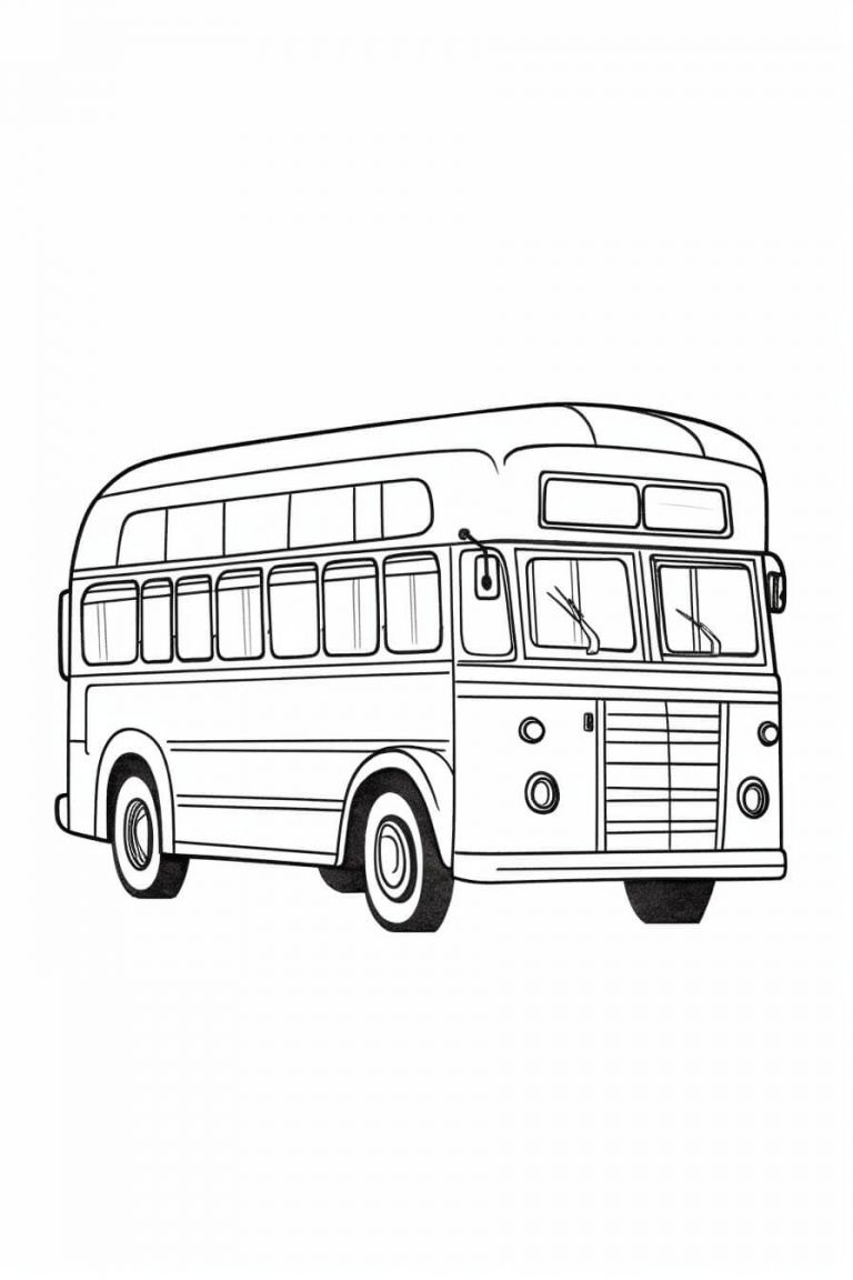 Bus Color Sheet (Free + Printable)