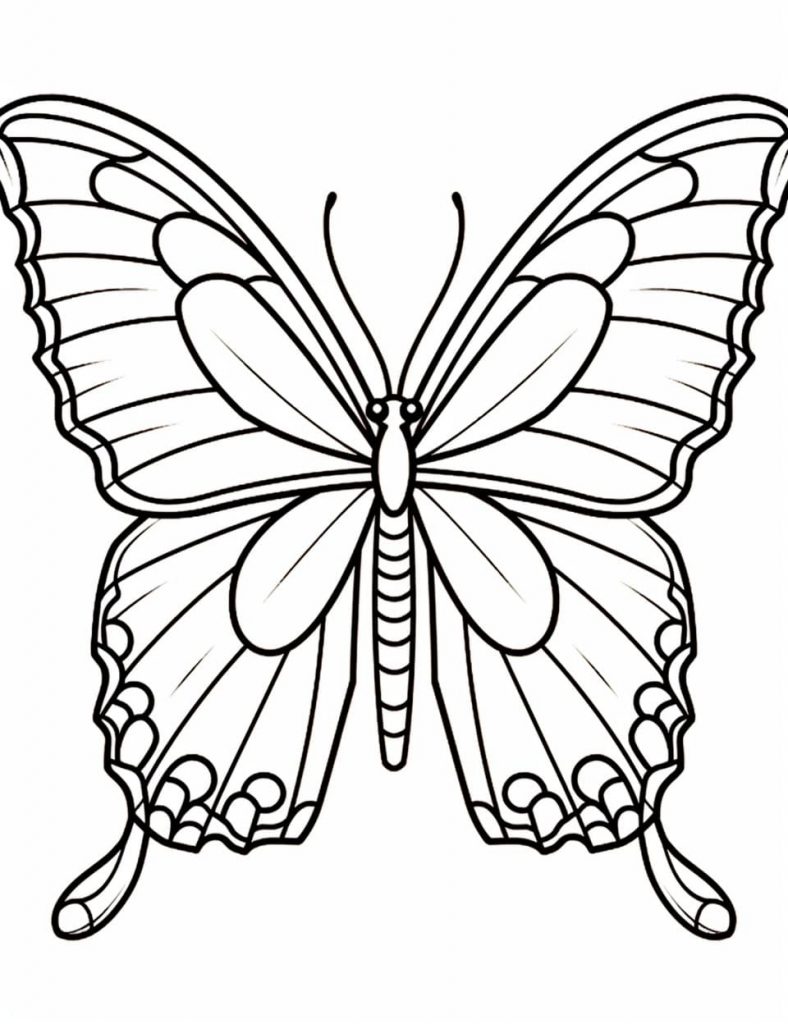 Butterflies Color Sheets (Free & Printable)