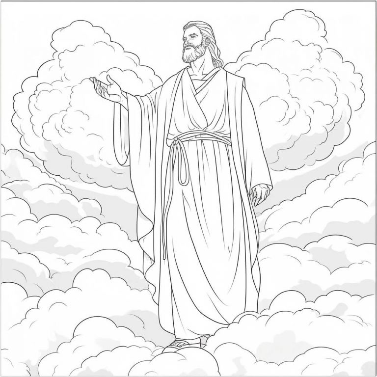 Christian Coloring Sheets (Free to print) | Kokoprint.com
