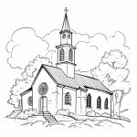 Church Coloring Sheets (Free to print)