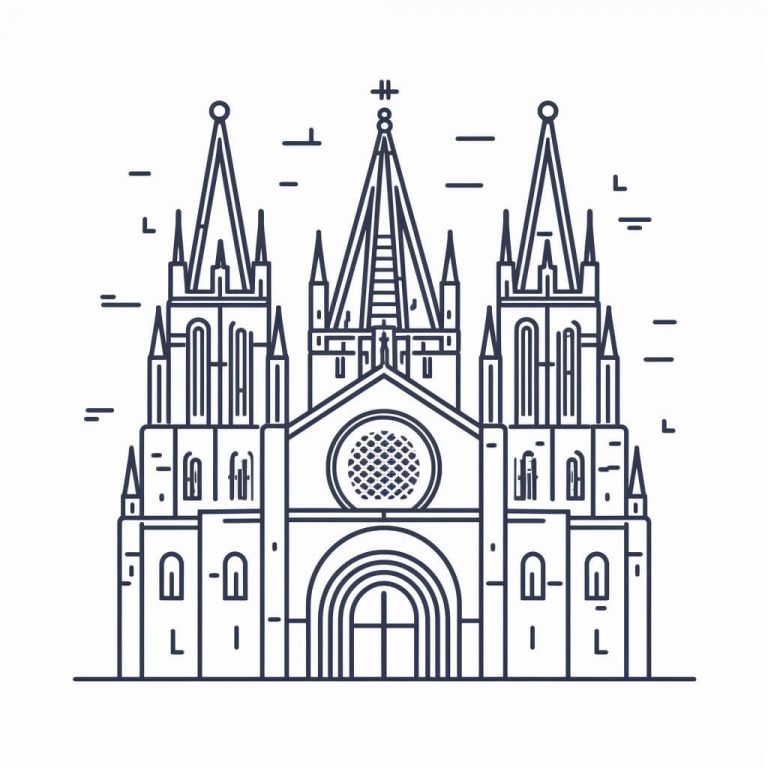 Church Coloring Sheets (Free to print)