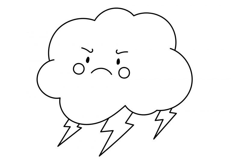 Clouds Color Sheets (Free + Printable)