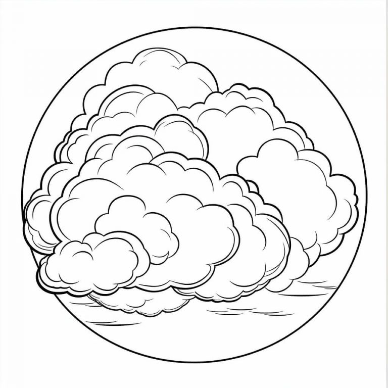 Clouds Color Sheets (Free + Printable)