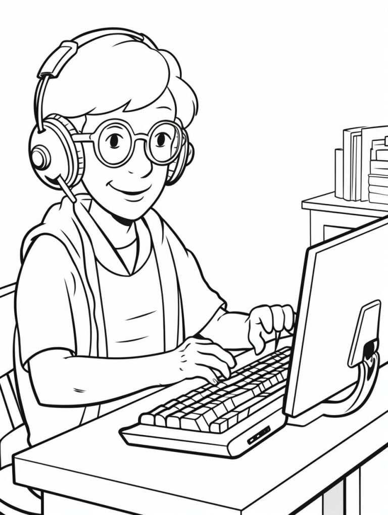 Computer Color Sheet (Free & Printable) | Kokoprint.com