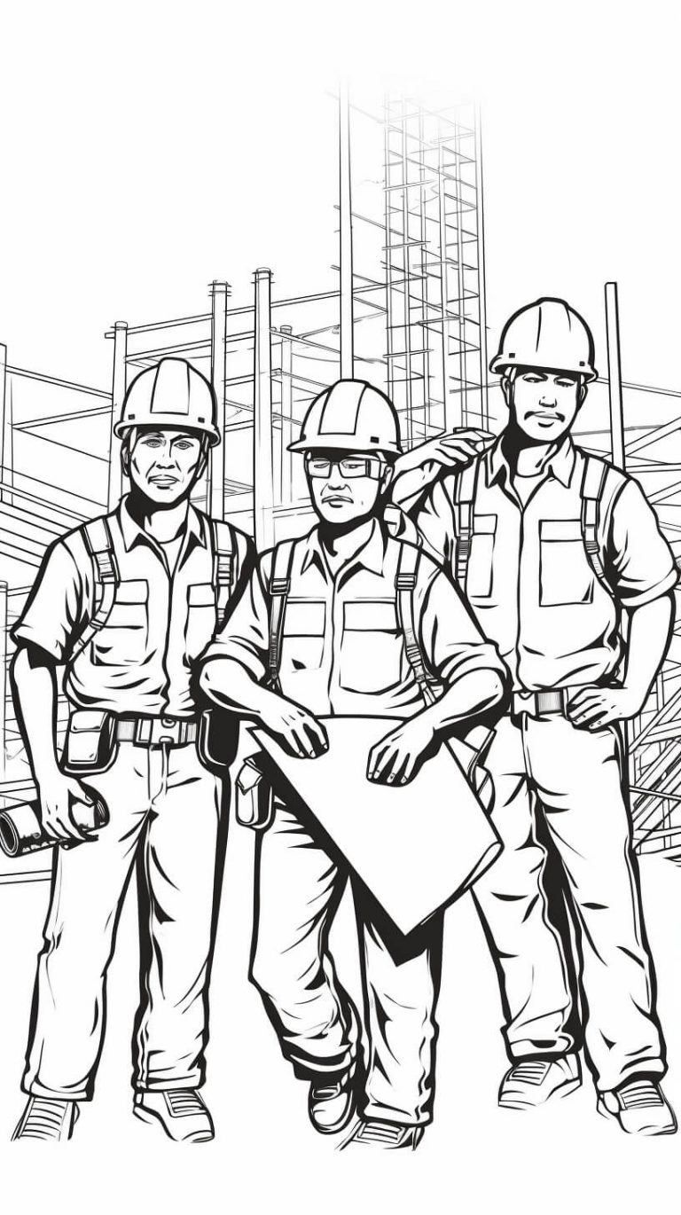 Construction Site Color Sheet (Free + Printable)