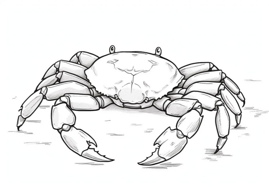 Crab Coloring Sheets (Free & Printable) | Kokoprint.com